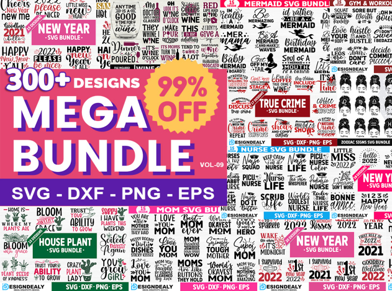 The Mega SVG Bundle Vol-09 by Designdealy on Dribbble
