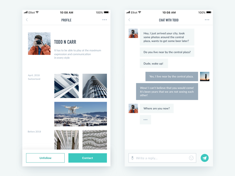 13 Direct Messaging by Elliot Zeng Yi on Dribbble