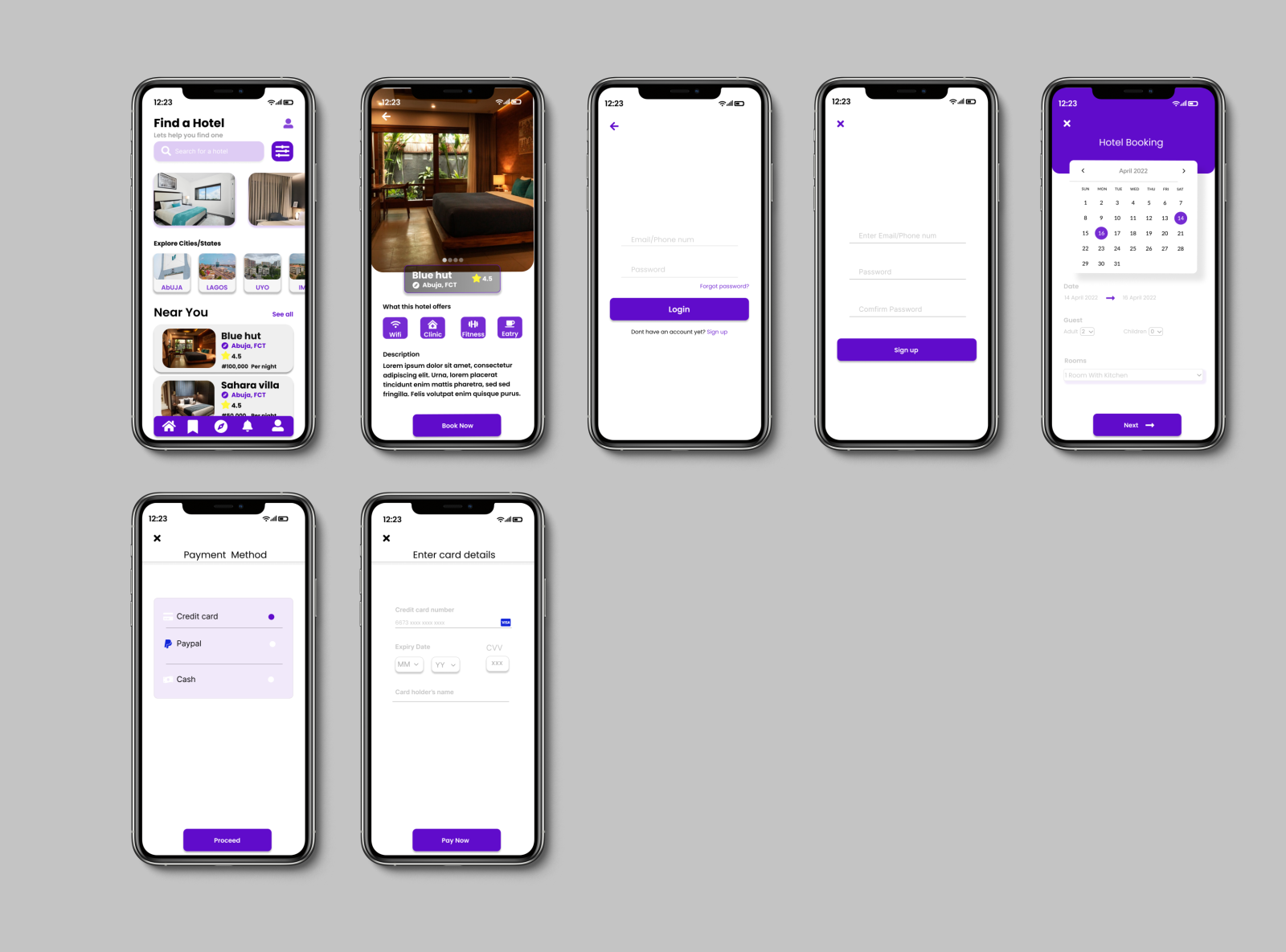 Hotel Booking Mobile App UI by Clinton on Dribbble
