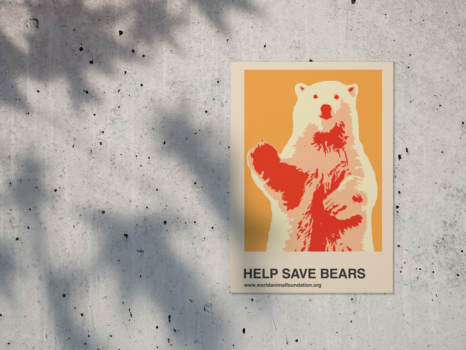 Poster Save Bears by Liza Pidhorna on Dribbble