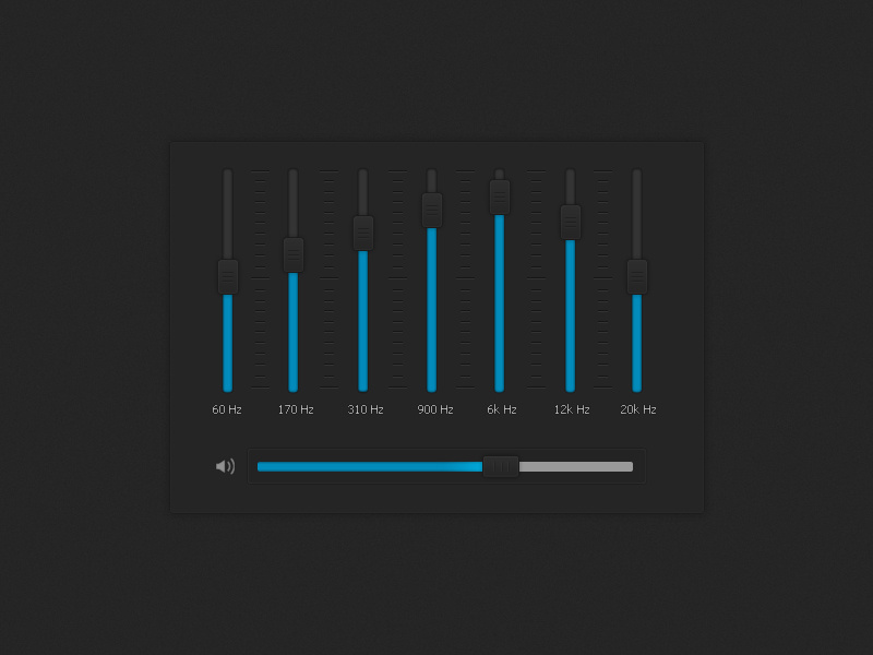 equalizer by Osman Ince on Dribbble