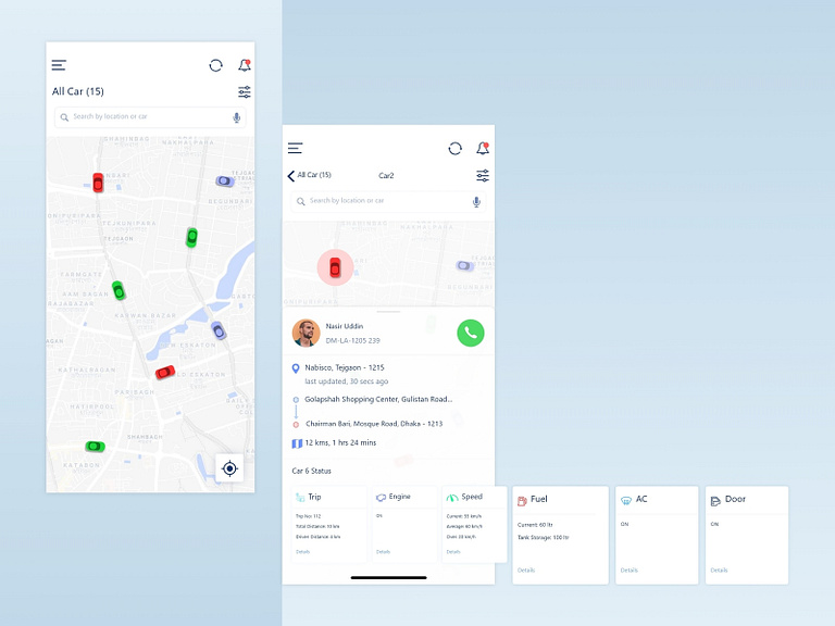 Vehicle Tracking Apps by Shafiq Sumon on Dribbble