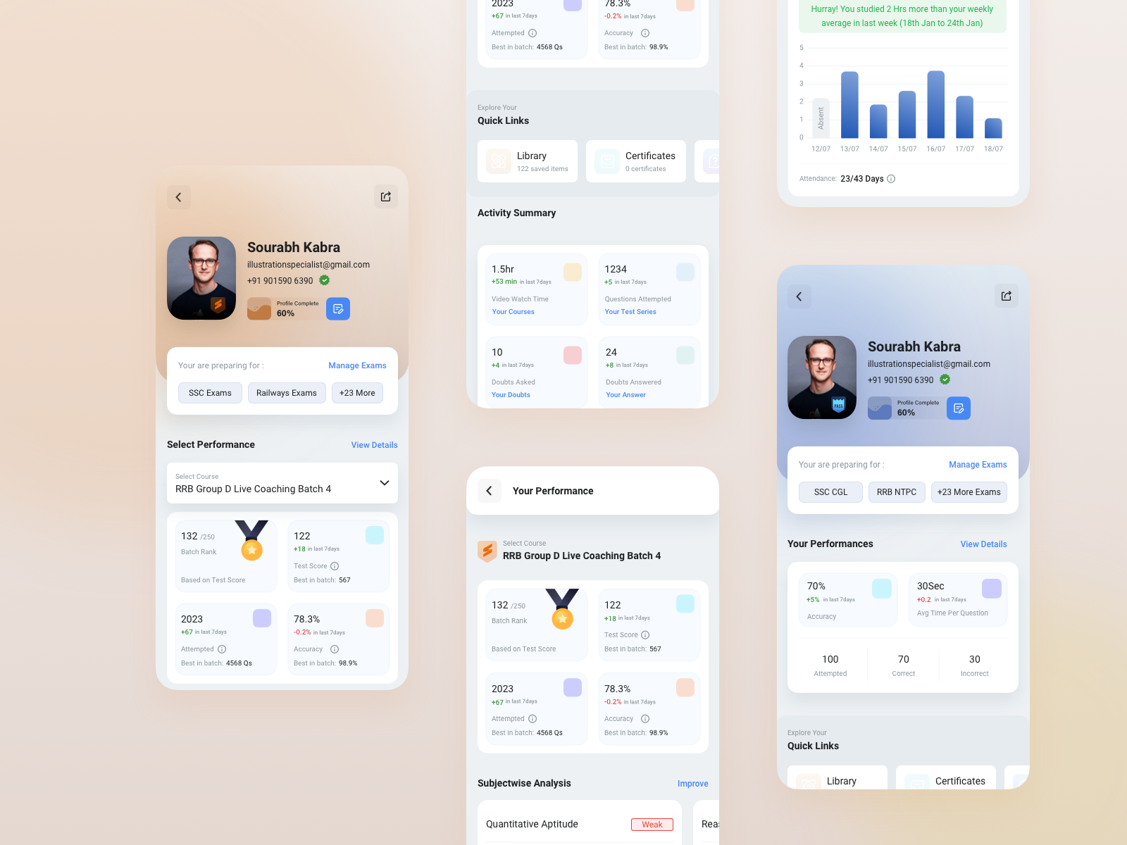 User Profile by Hello 👋🏼 I am Ganesh on Dribbble