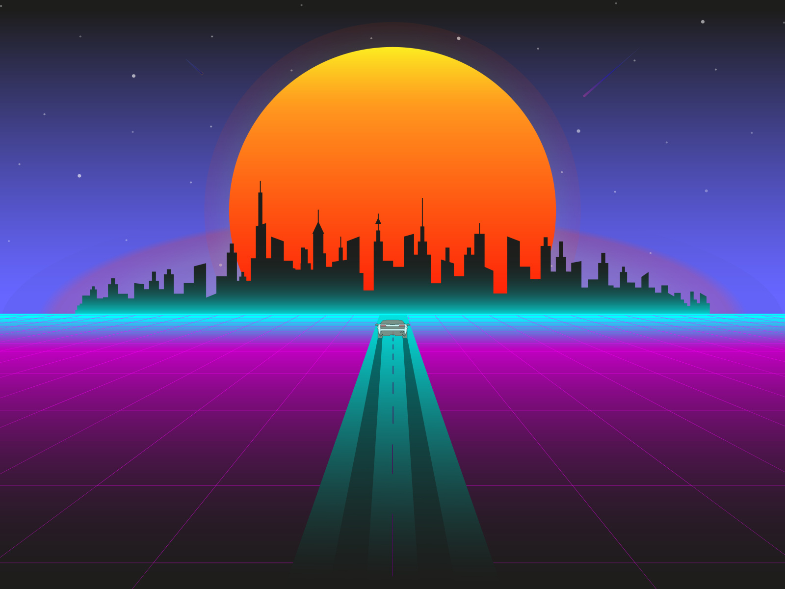 retro wave and synthwave by Holly Molly on Dribbble