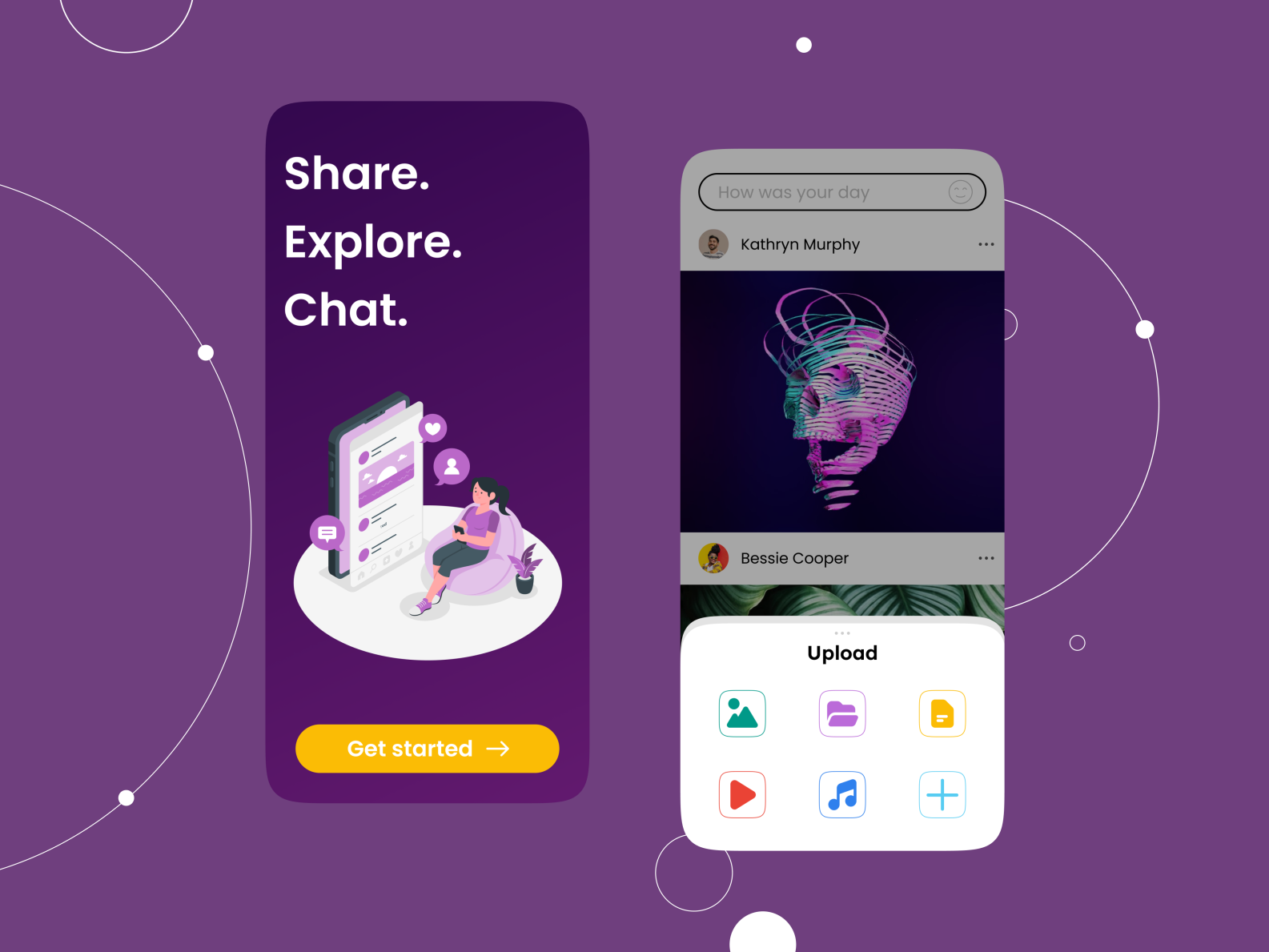 Upload contents design by Vishnu kumaran on Dribbble