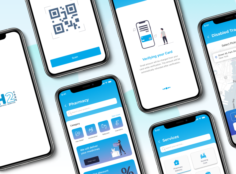 Medical Service App by M Umer on Dribbble