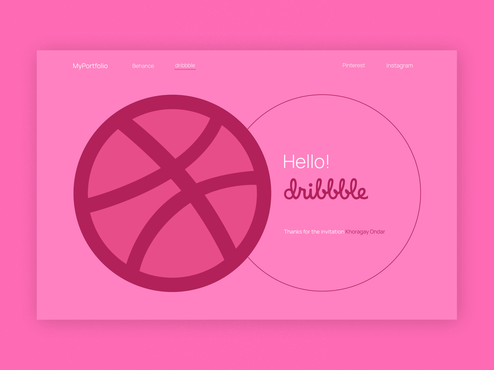 Hello dribbble! by Daria Stoyuhina on Dribbble