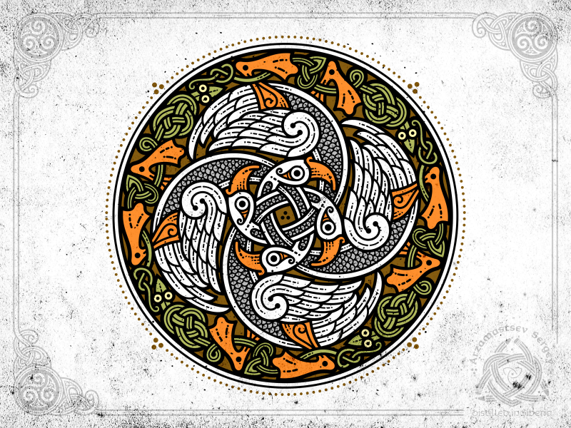 Goose And Snake by Sergey Arzamastsev on Dribbble