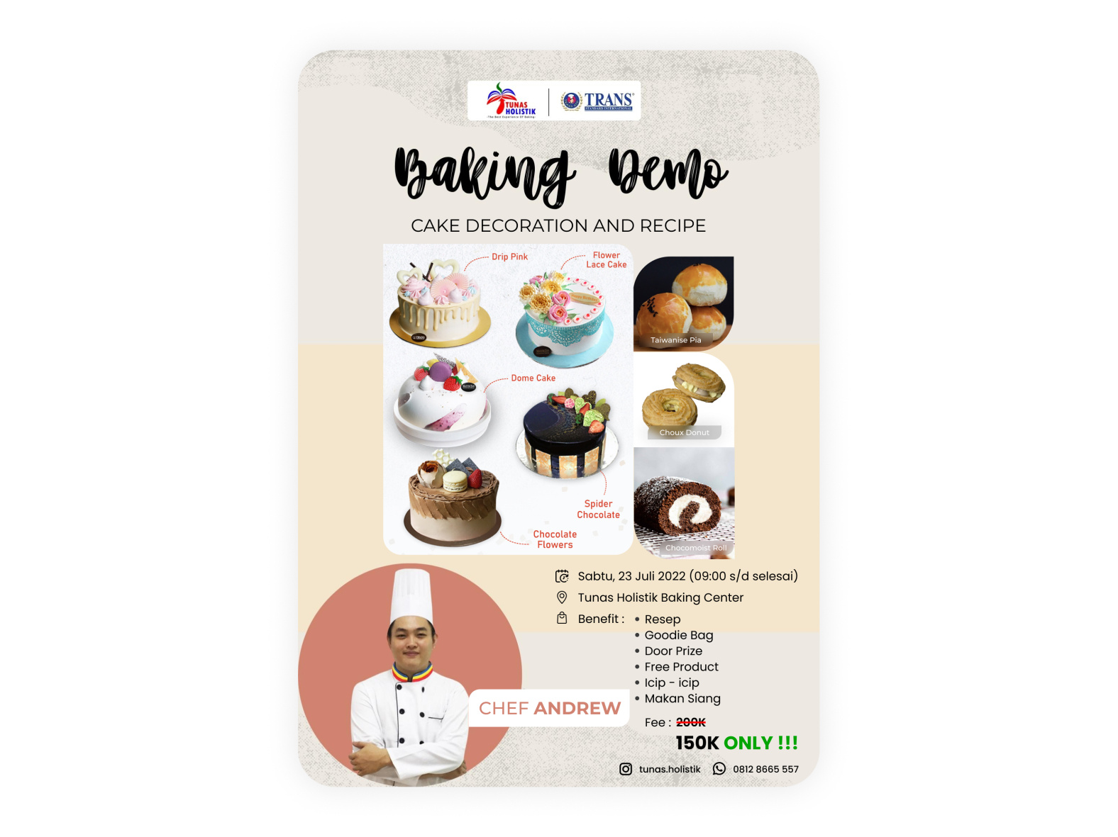 Poster Baking Demo Trans by Asep Kusnawan on Dribbble