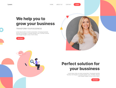 Landing Page Interface Design by Vanshita Maurya on Dribbble