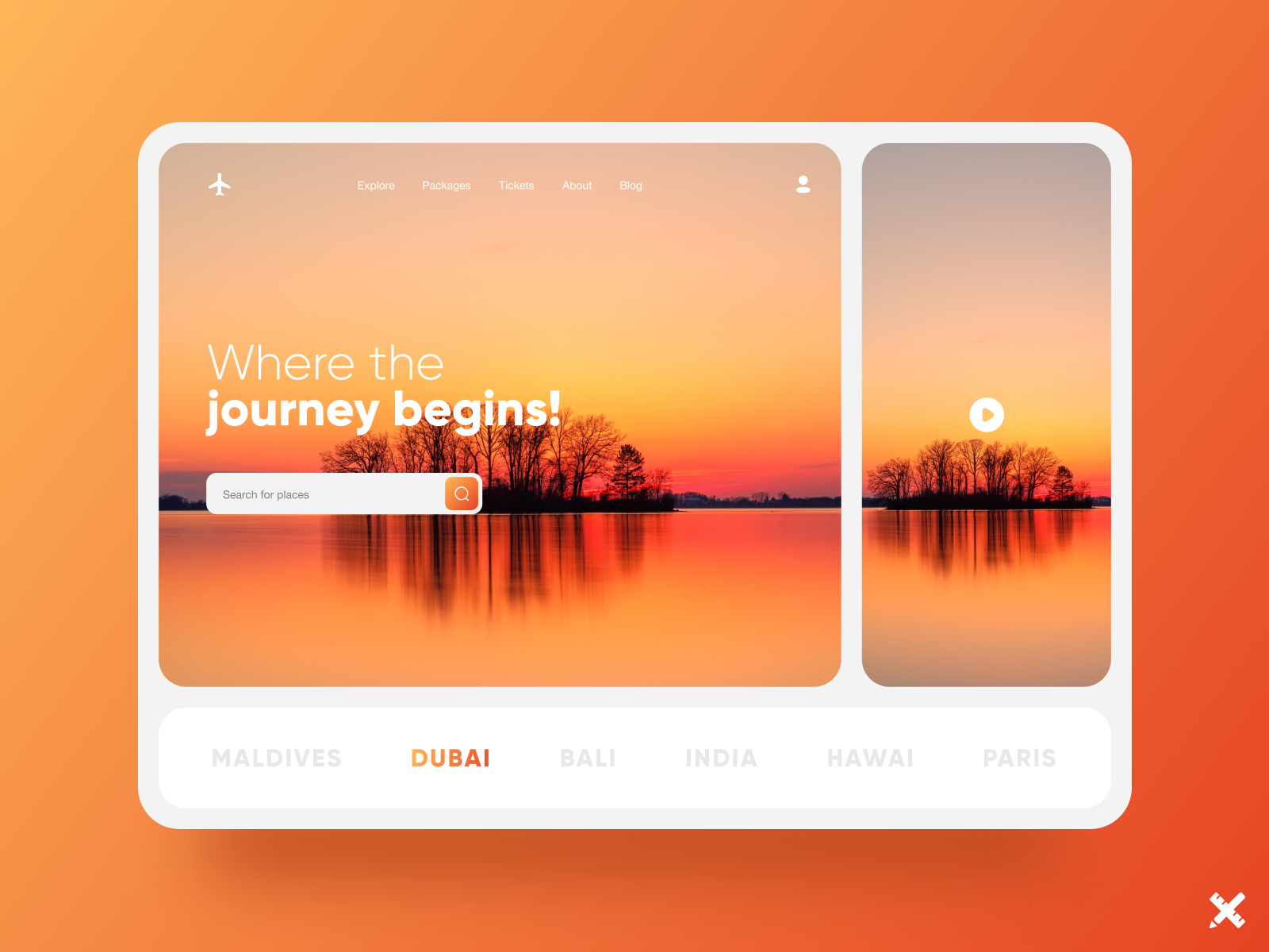 Travel Web Design by Saud Ali on Dribbble