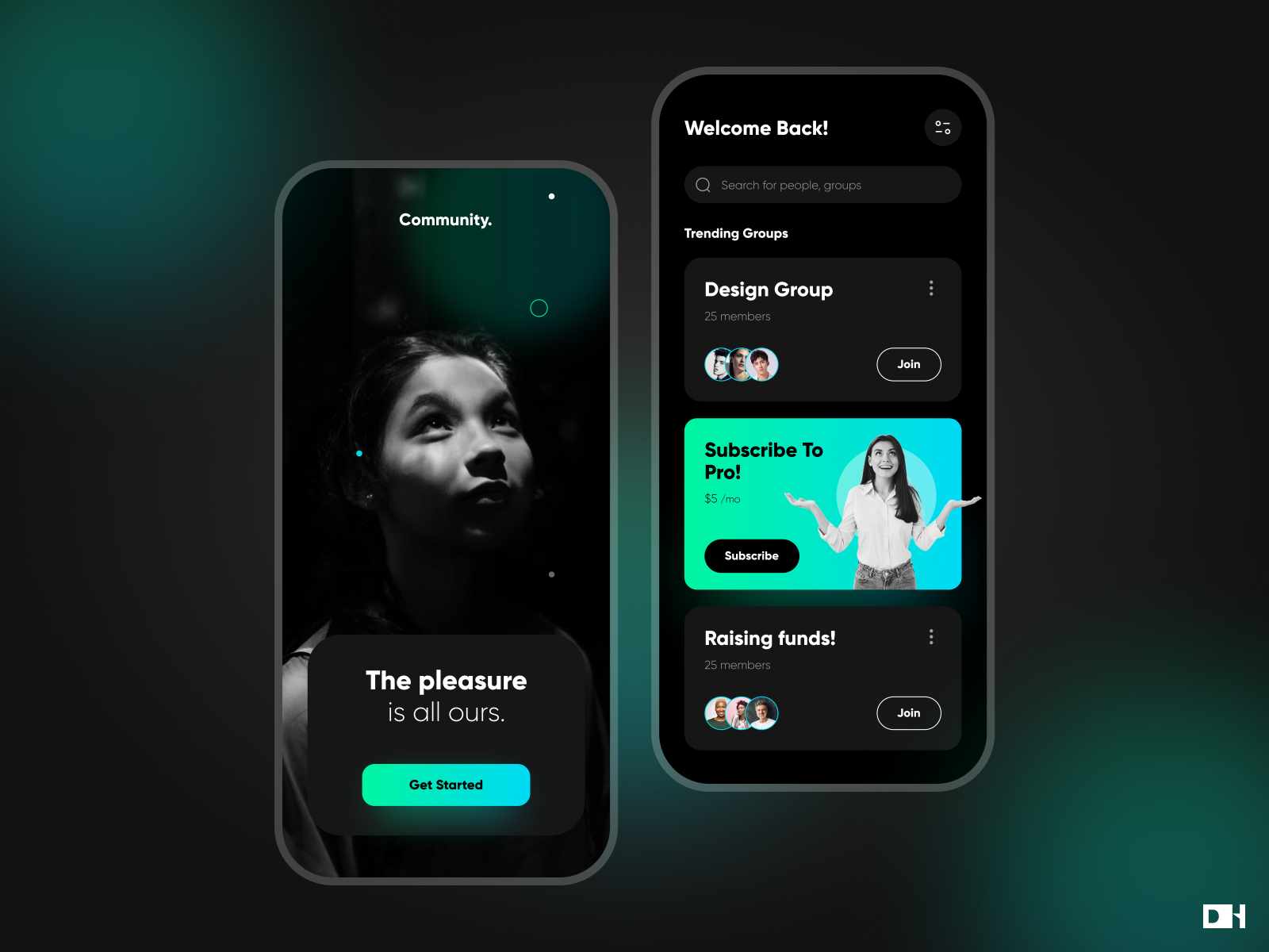 Dribbble - Community App Design.png by Saud Ali