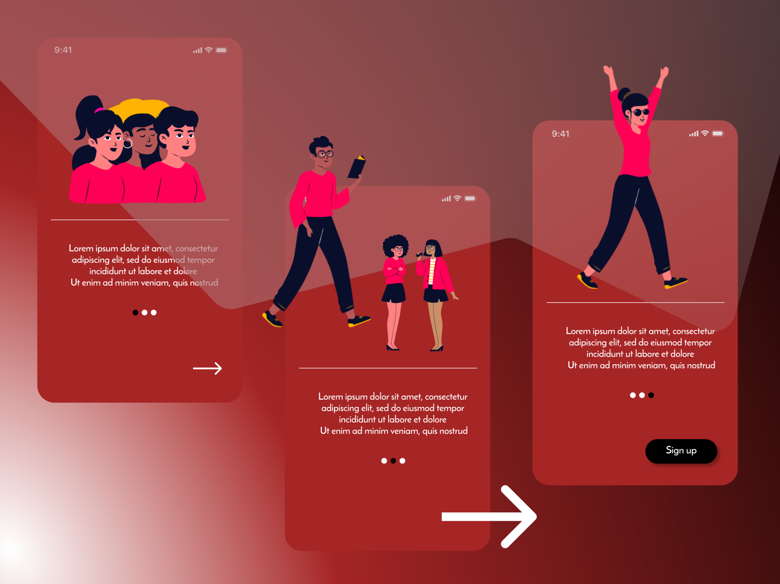 Onboarding Screen Designs by Tia Natashya on Dribbble