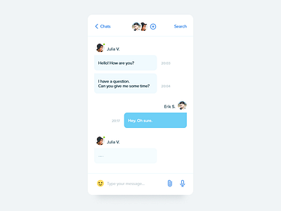 Direct Messaging by Rozhkov Sergey on Dribbble