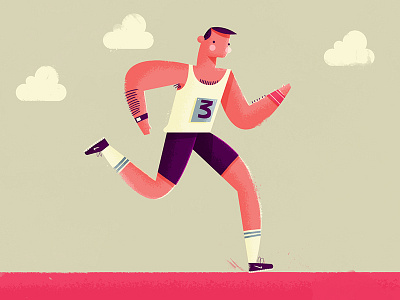The Runner by Simon Tibbs on Dribbble