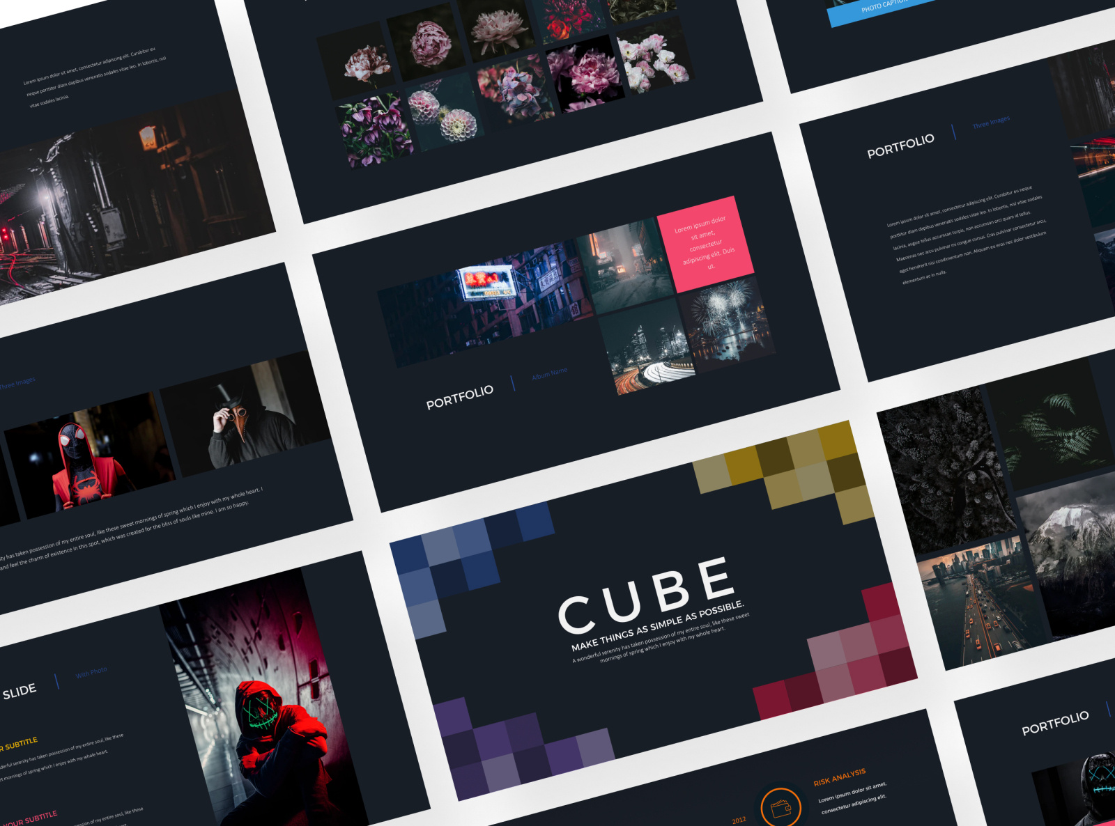 Cube Dark PowerPoint Presentation by Ariful Fikri on Dribbble