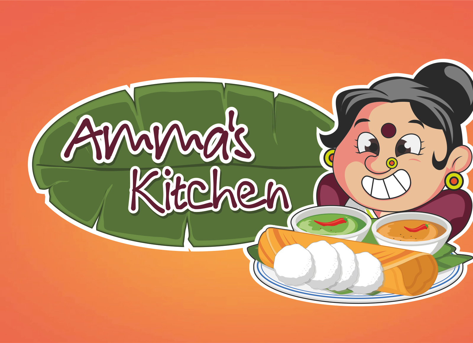 Amma's Kitchen (Logo Design) by Devarsh Wategaonkar on Dribbble