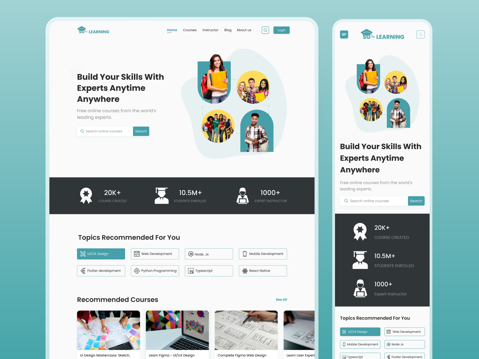 Online Learning - Education - Courses - E-Learning web design by ...