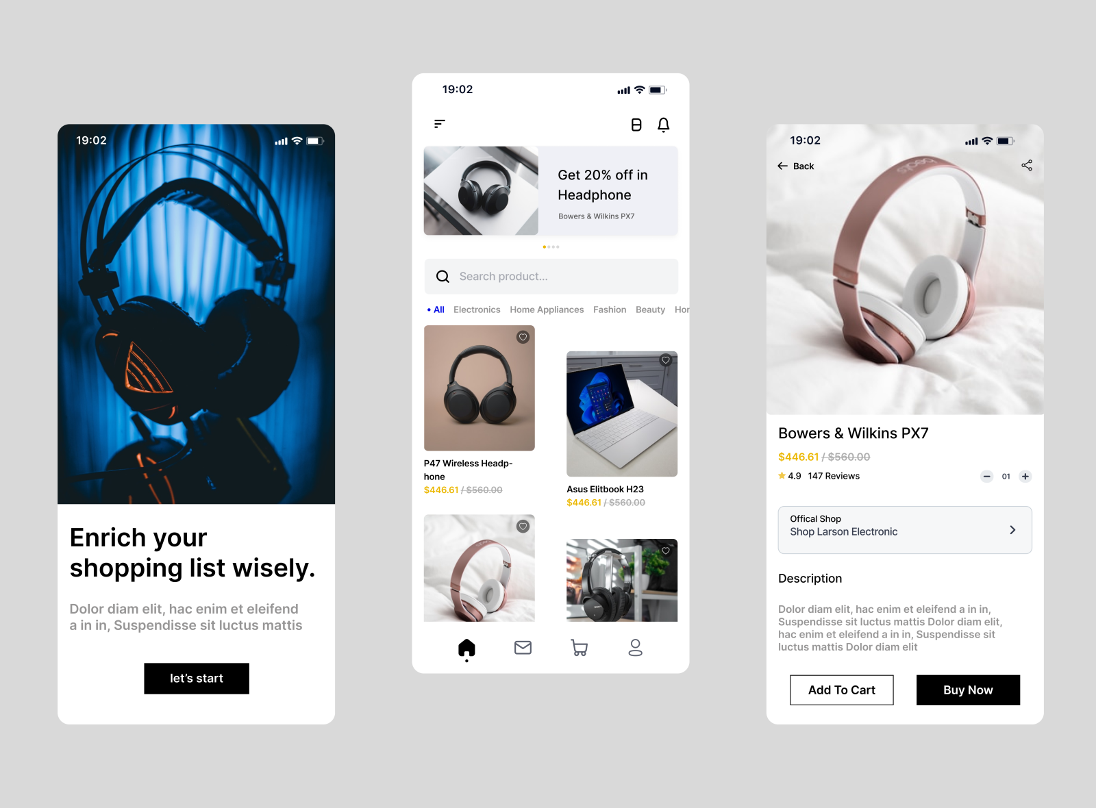 Electronic app UI / UX by shady elbdrawy on Dribbble
