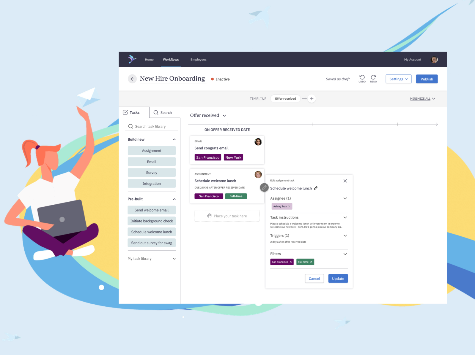 Inline Task Editing Hr Automation Tool By Sonia Product Designer On