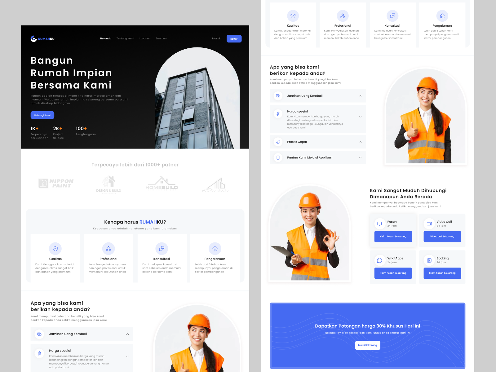 RUMAHKU - Property Landing Page Website by Aditya Ammar Pradana on Dribbble
