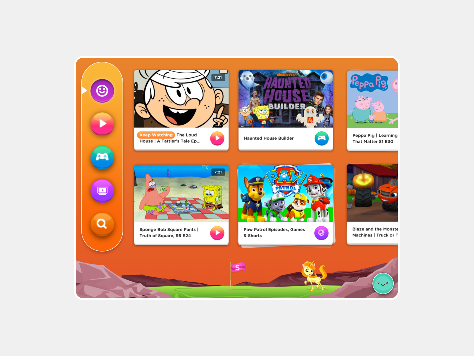 Nickelodeon App by Brandon Termini for Termini Design on Dribbble