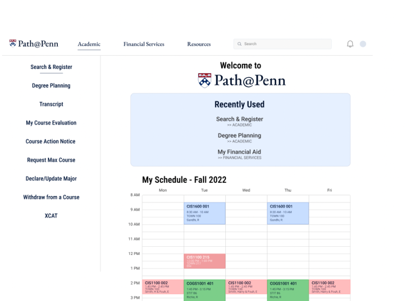 Path@Penn Landing Page by Lan Nguyen on Dribbble