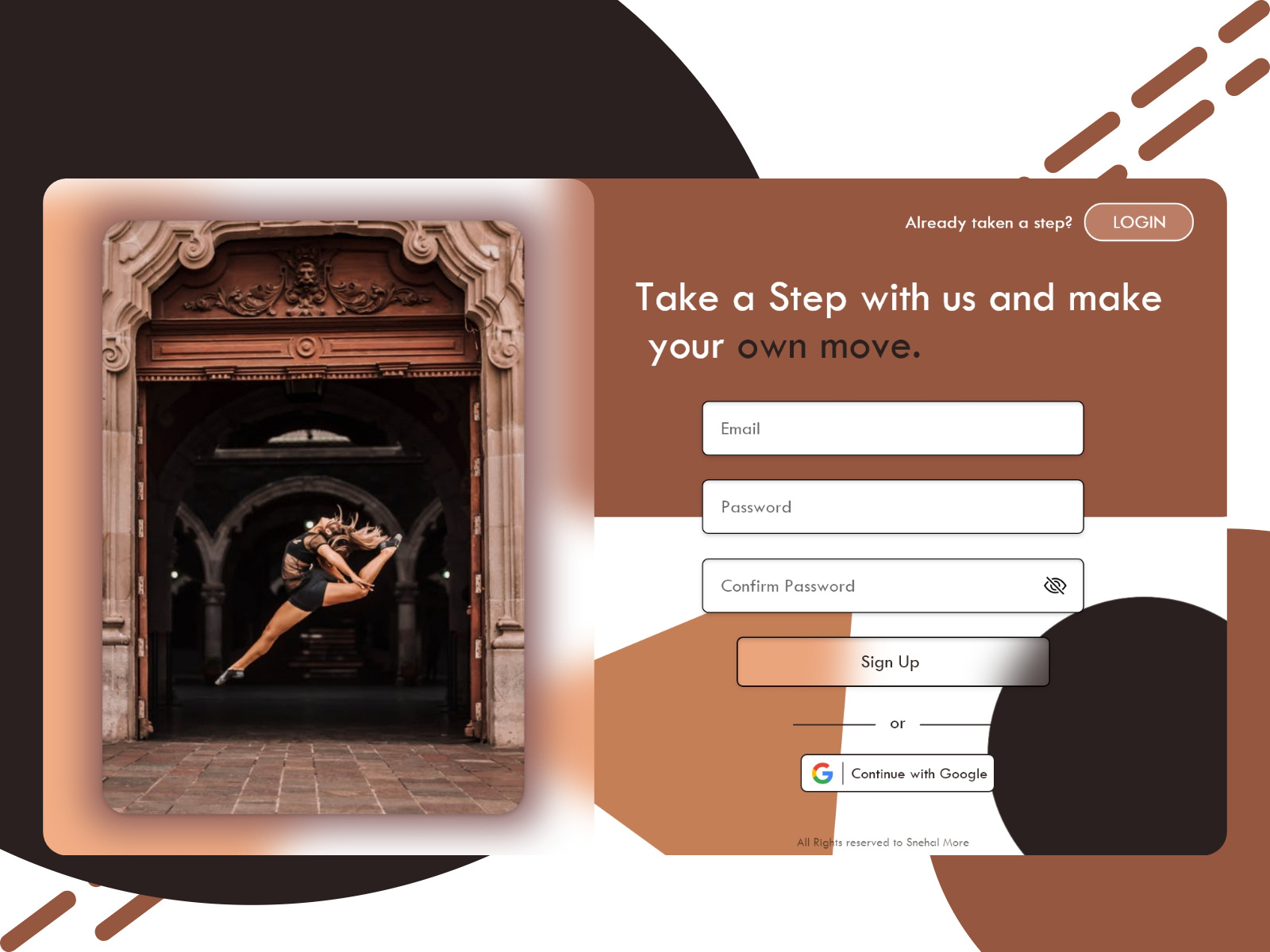 Sign Up UI Design by Snehal on Dribbble