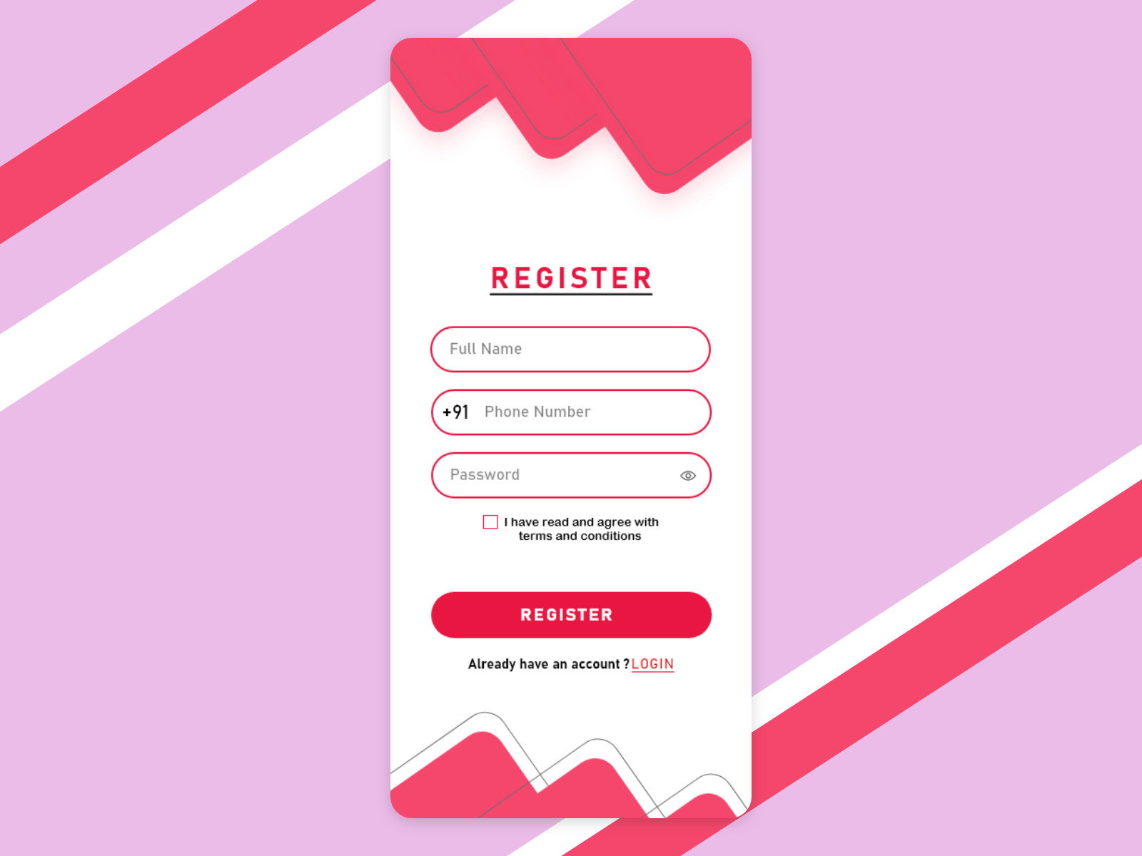 Register Page UI Design by Snehal on Dribbble