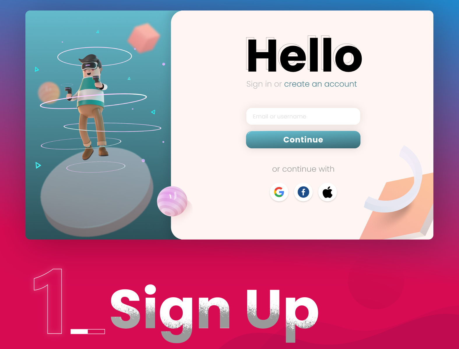 Sign Up Page Design by yousef on Dribbble