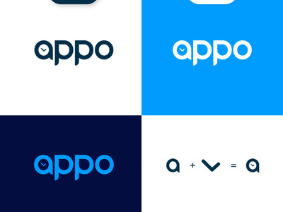 appo app logo by Waqas Khan on Dribbble