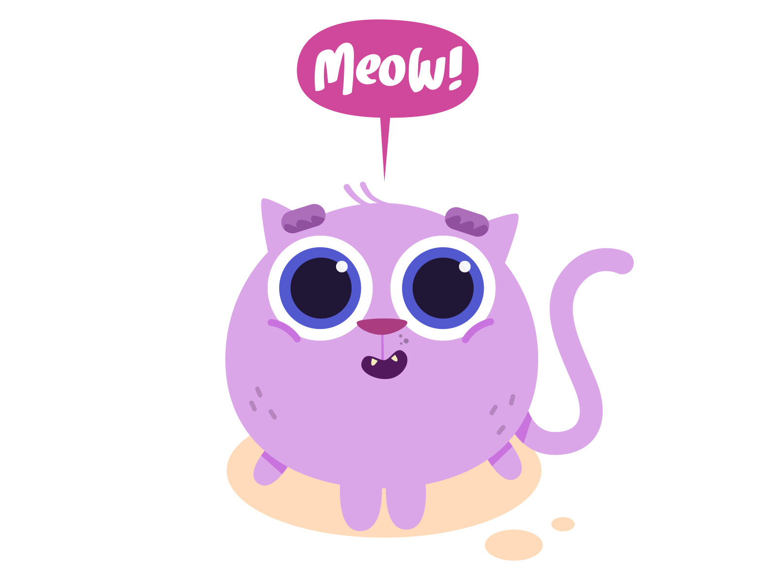 cat by aris falegos on Dribbble
