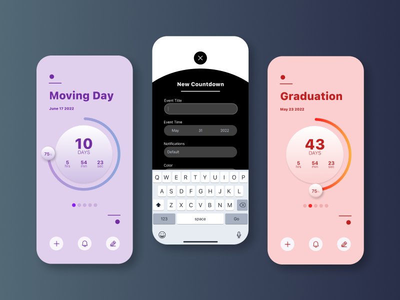 Daily Ui 14 Countdown Timer By Veronika Latawiec On Dribbble