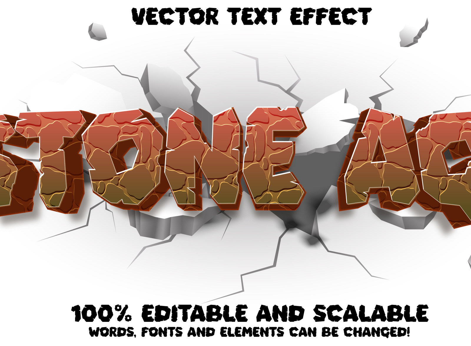 Stone Age Rock Typography Text Effect by Martin Ivanov on Dribbble