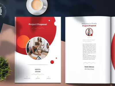 Red Project Proposal by Graphic Assets on Dribbble