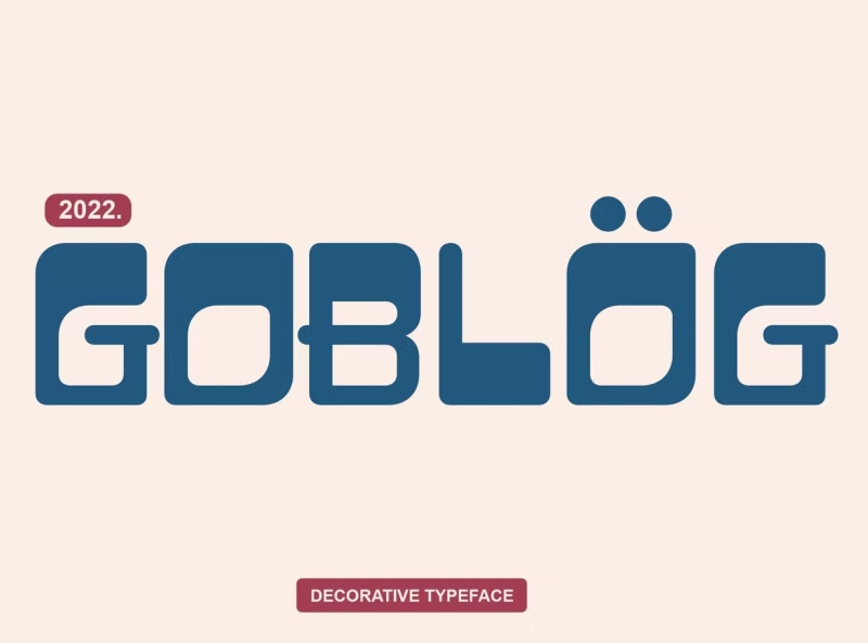 Free Goblog Display Font by Graphic Assets on Dribbble