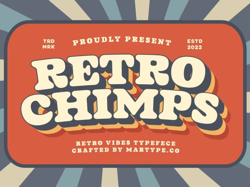 Free Retro Chimps Vintage Display Font by Graphic Assets on Dribbble