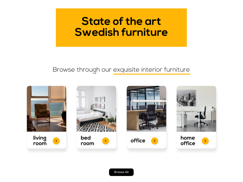 Categories section design by Ali on Dribbble