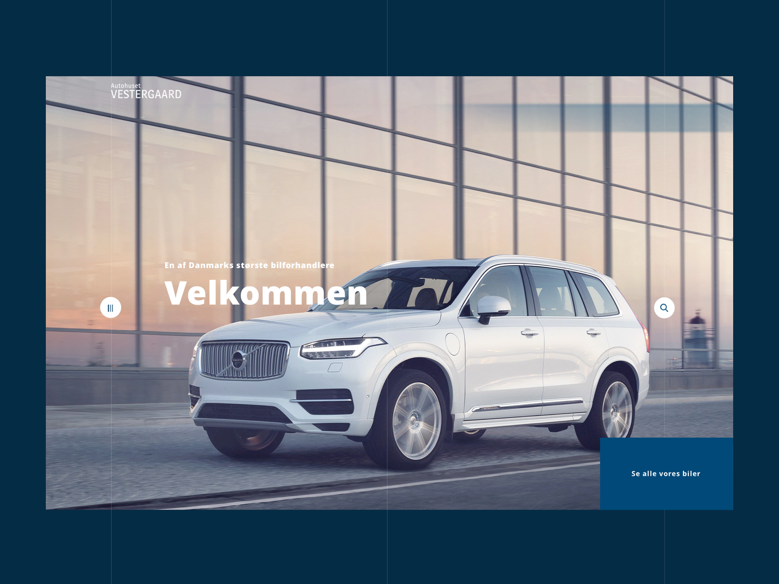 Autohuset Vestergaard Hero by Ayhan Holst Tunaligil on Dribbble