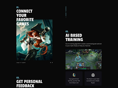 Gaming website by Andrew Couldwell on Dribbble