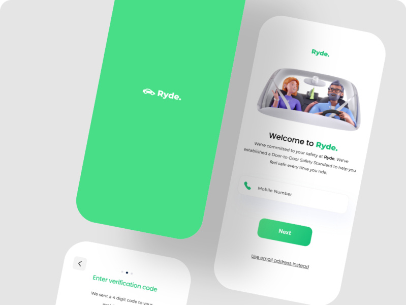Ryde App. by Akintomiwa Ajayi on Dribbble