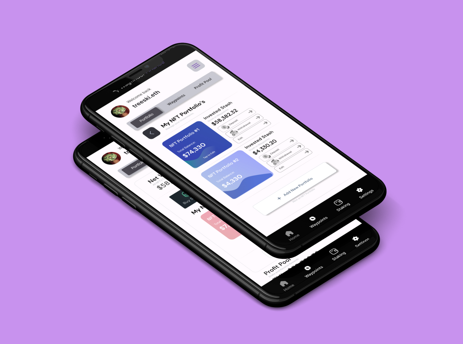 Financial Account Home Screen by Mat Piotrowski on Dribbble