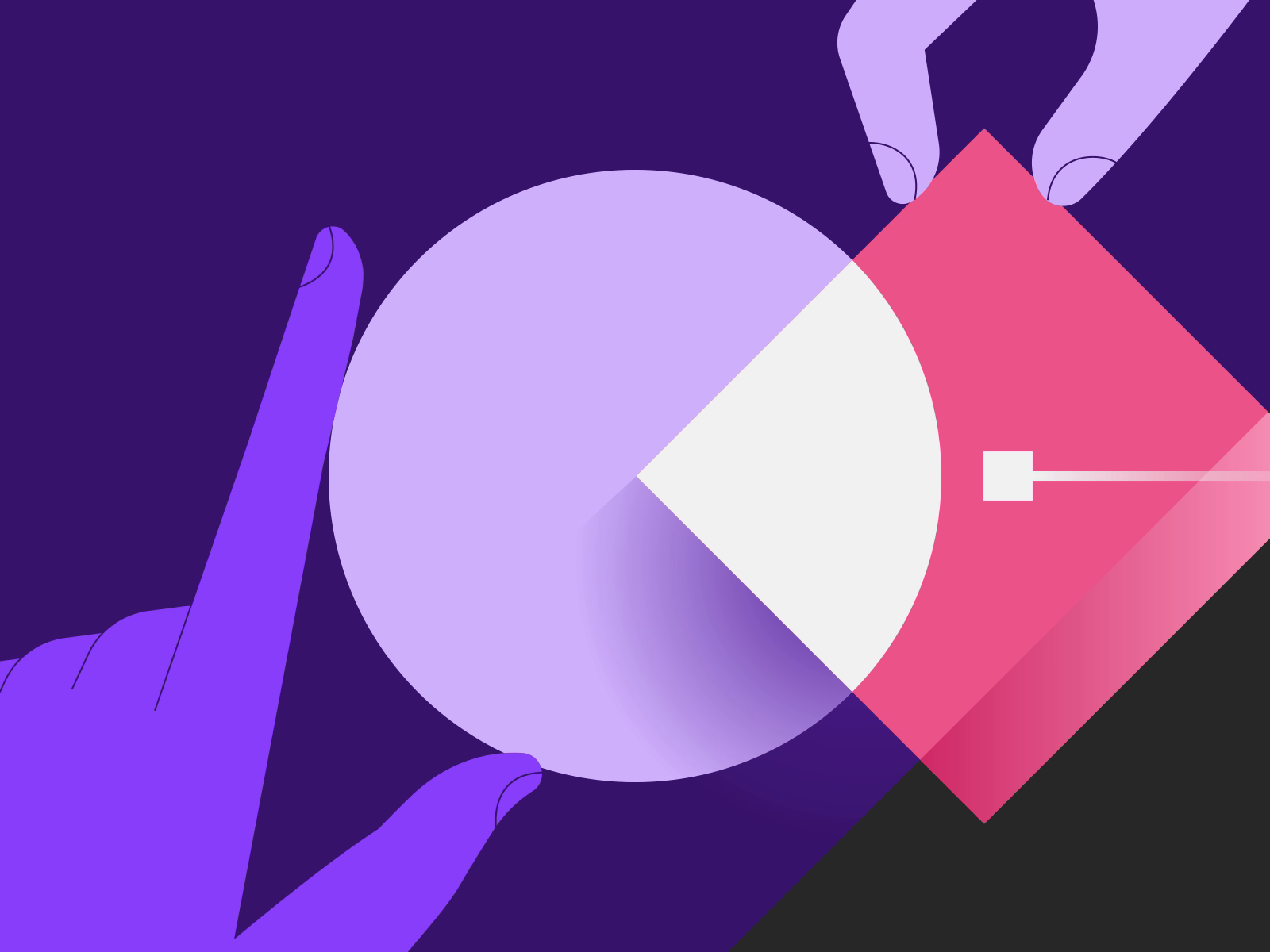 Hands Building | IBM Illustration by Mike Olasov for IBM on Dribbble