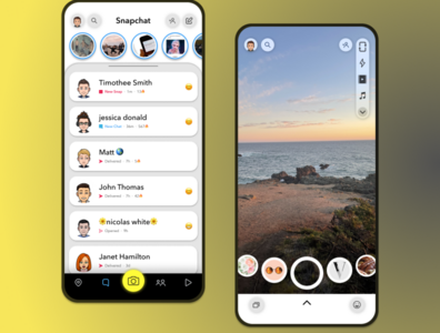 Snapchat Redesign Concept by UI by Divi on Dribbble