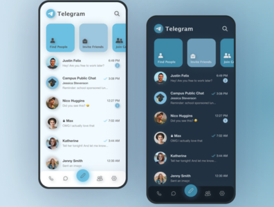 Telegram Redesign Concept by UI by Divi on Dribbble