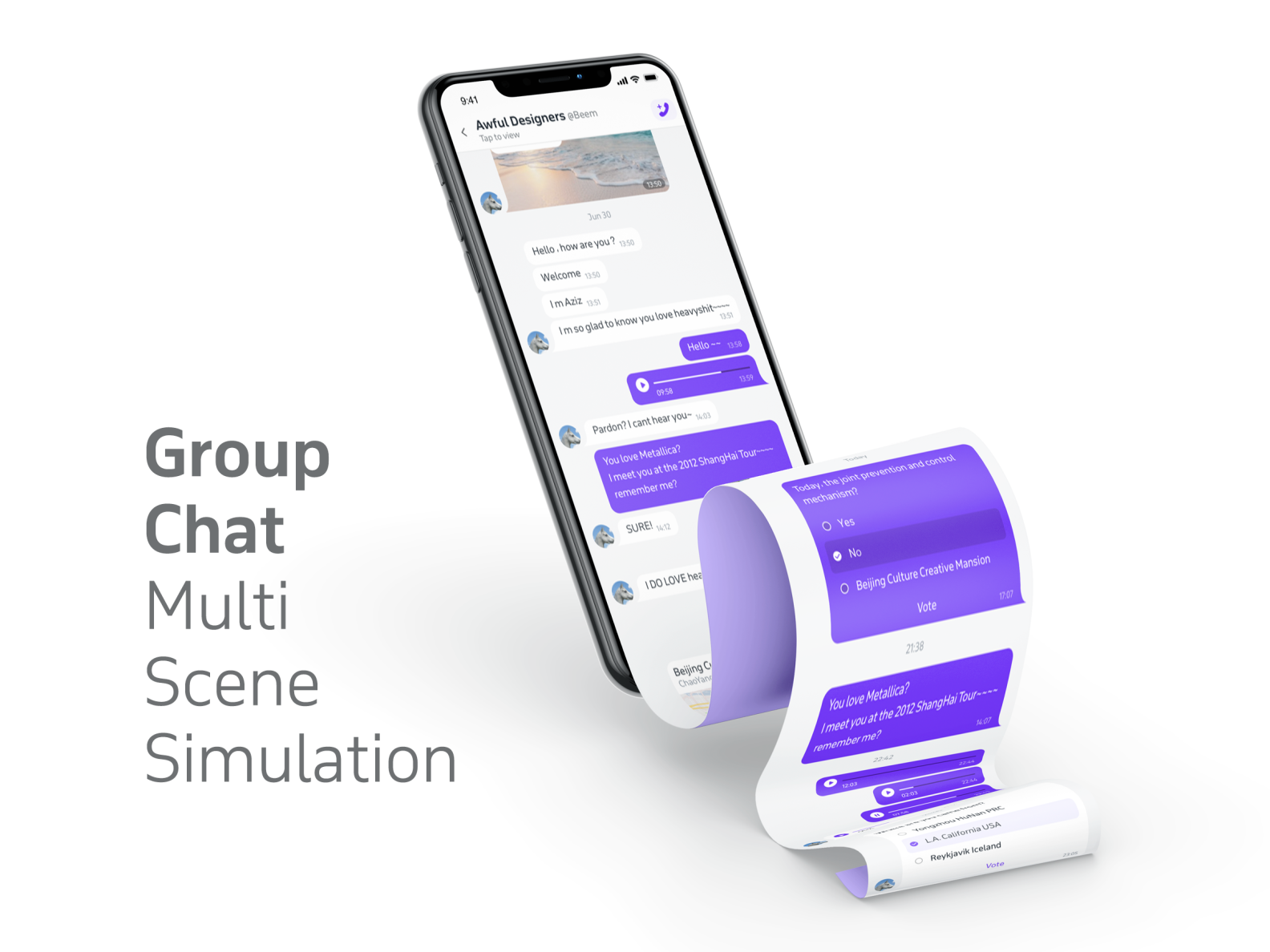 Beem GroupChat～ by Shawn Choi on Dribbble
