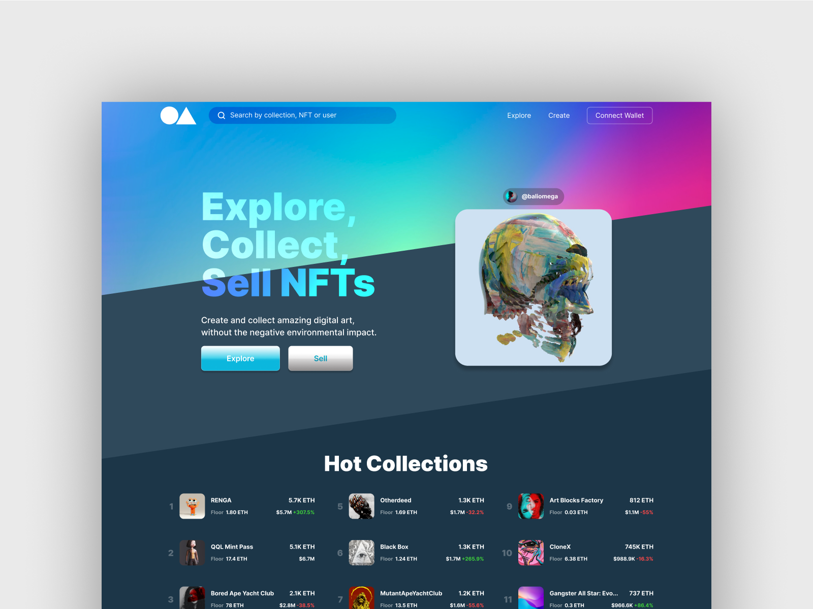The OA - NFT Marketplace by Nurul Izwan Dahlan on Dribbble