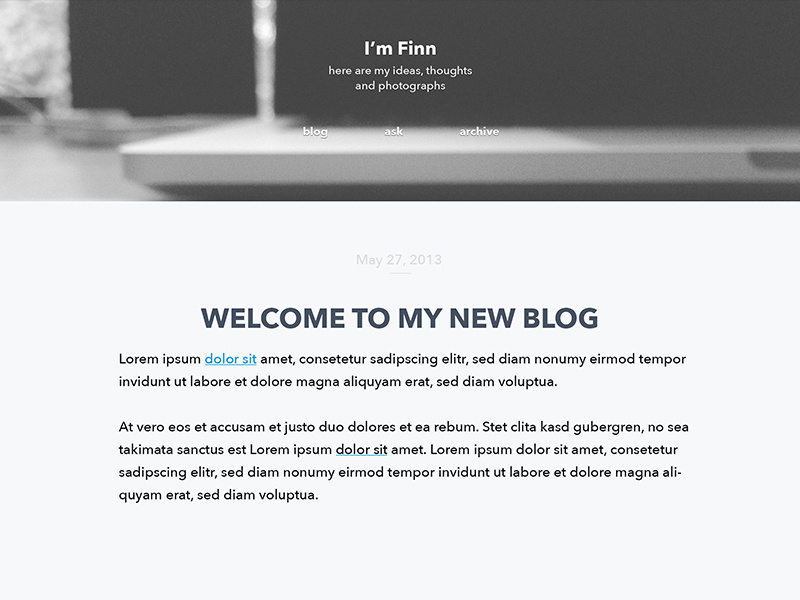 Blog Update by Finn on Dribbble
