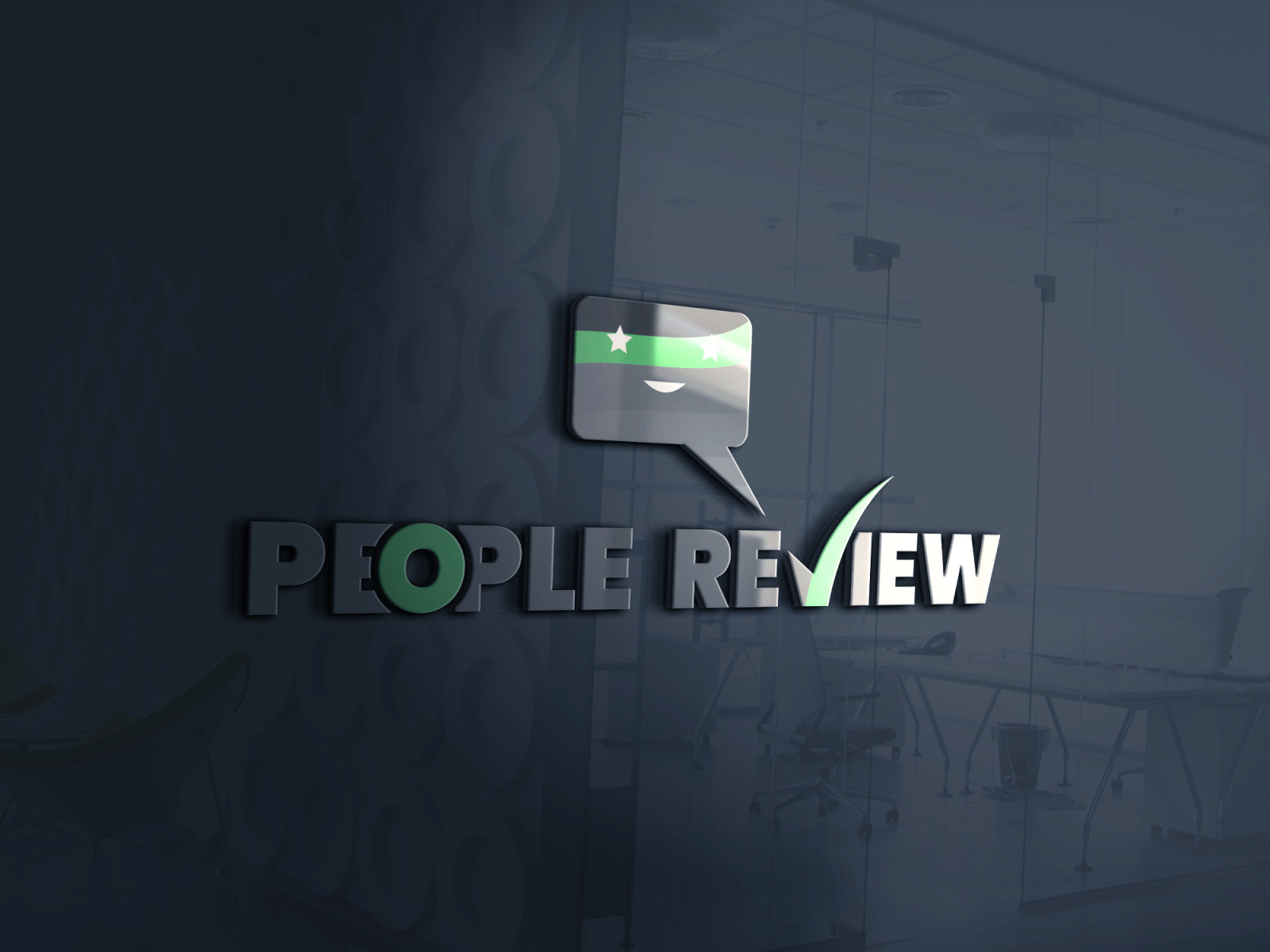 Dribbble - People Review Logo2.jpg by Mohammad Asraf Hossain