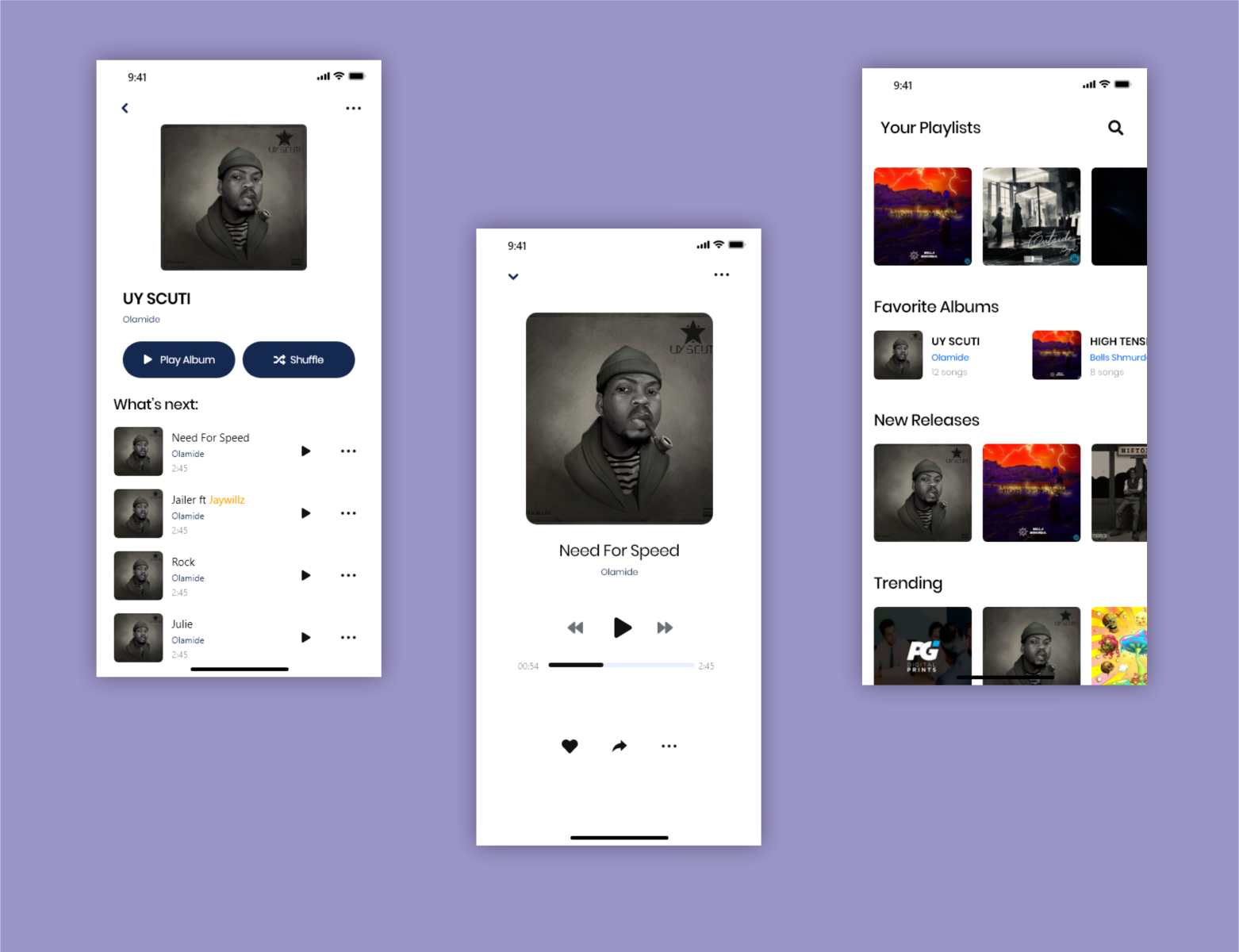 Music App Design by Dominic on Dribbble